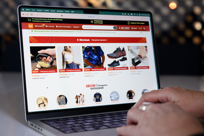 Så många paket beställer svenskarna från Temu – varje månad